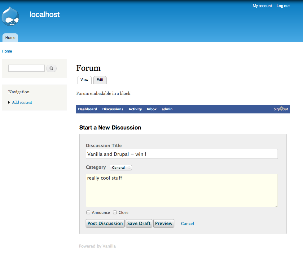 Orchid Vanilla Forums Integration 